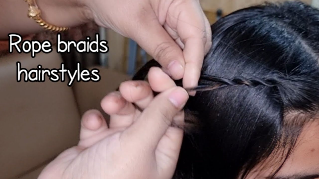 Rope Braid Hairstyle Tutorial | Hairstyle In Just 3 Minutes - YouTube