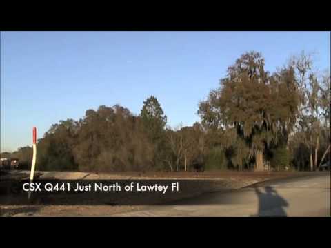 CSX Q441 Island Road florida/ At Lawtey fl - YouTube
