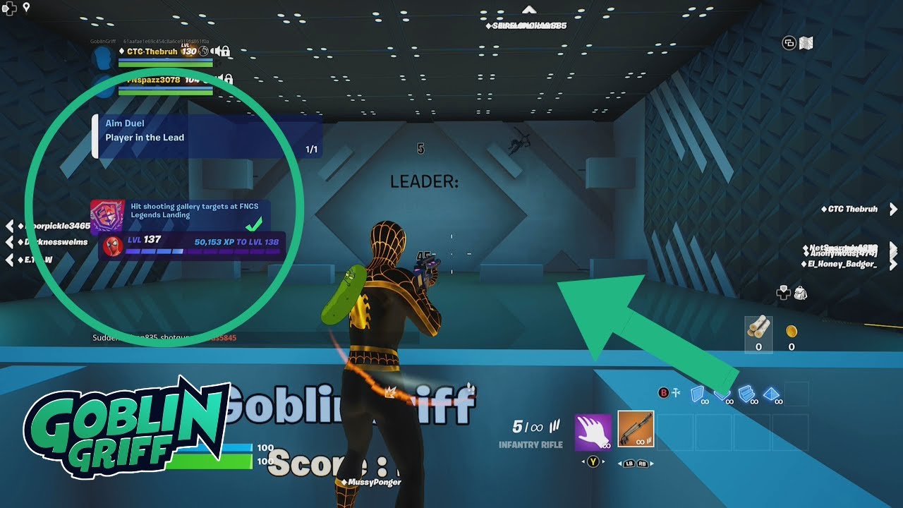 How to Hit shooting Gallery Targets at FNCS Legends Landing | FNCS ...