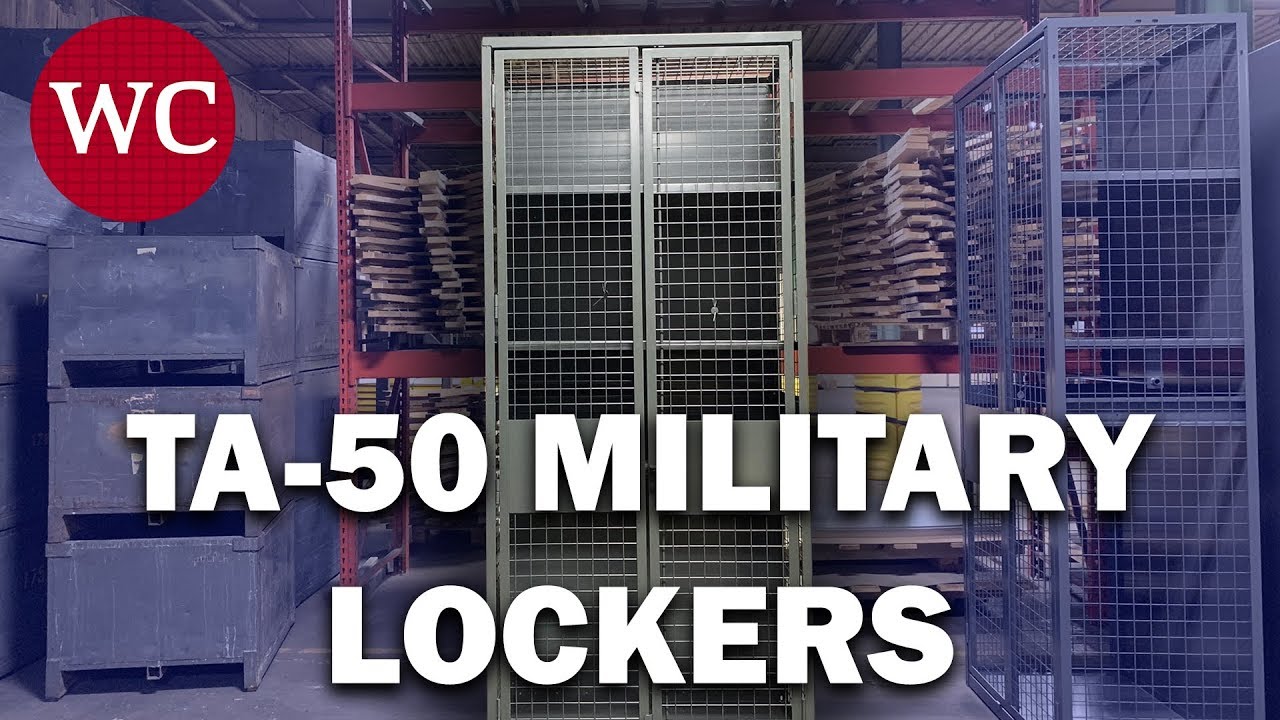 WireCrafters TA-50 Military Storage Lockers - YouTube