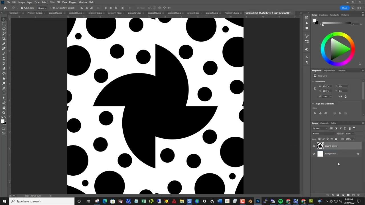project 5, 2D Design class - YouTube
