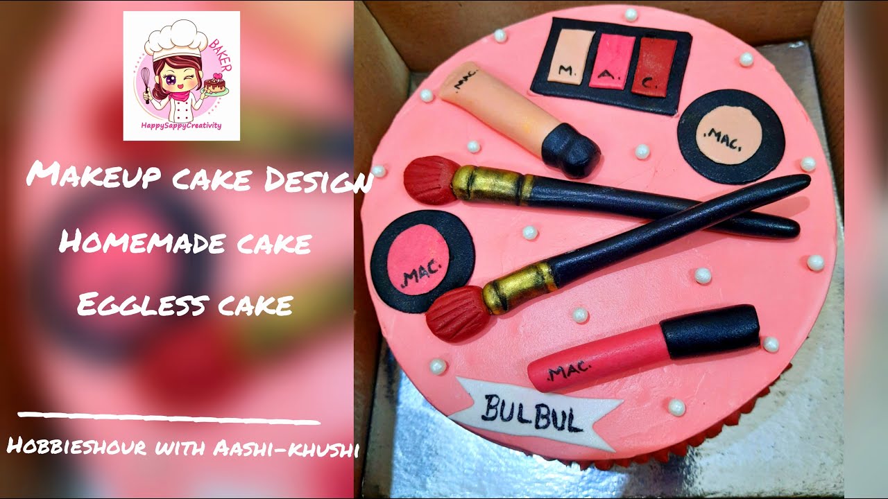 Makeup kit Cake design 🎂|| Fondant makeup decoration💄|| Makeup topper ...