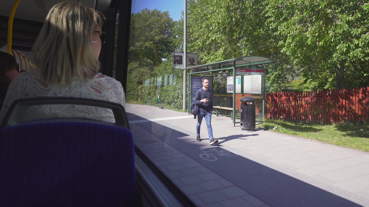 Sweden, Stockholm, bus 516 ride from Sergels Torg to Rådanvägen - YouTube
