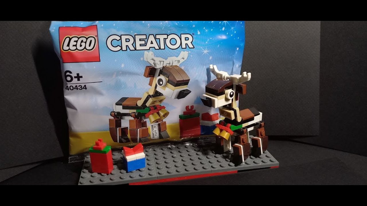 ASMR LEGO Construction Renne de Noël set 40434 - YouTube