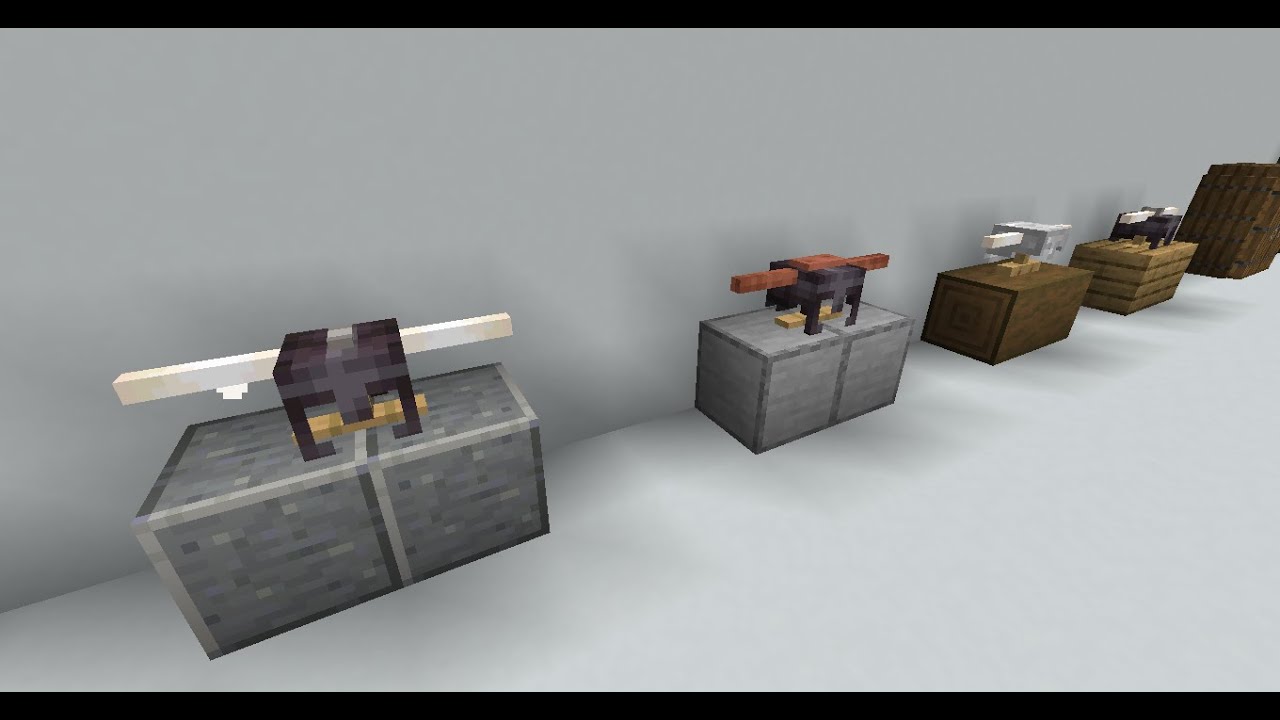 How to build a viking helmet on minecraft - YouTube