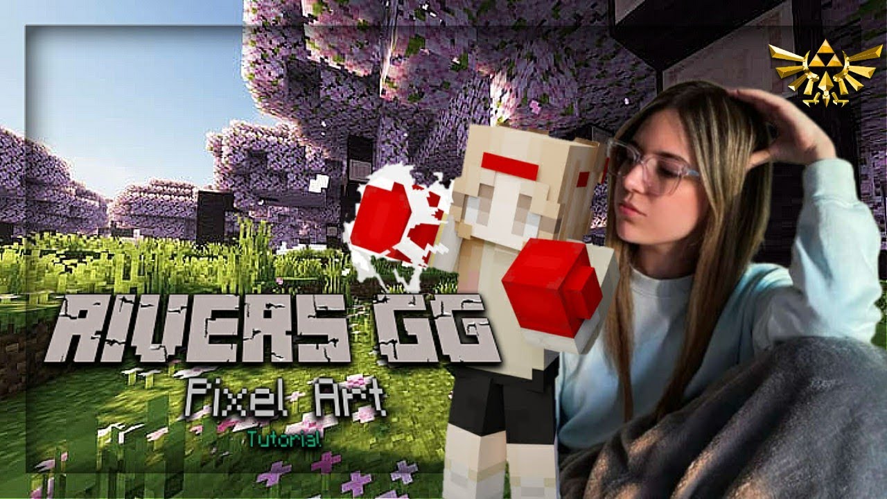 Tutorial de pixel art 3D del skin de Rivers GG | Minecraft - YouTube