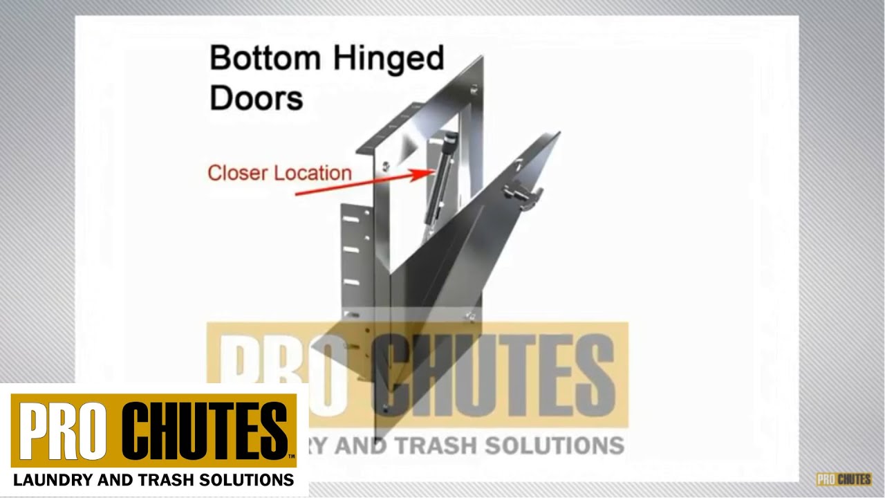 Trash chute closers door parts. 10 inch extended gas piston hydraulic ...