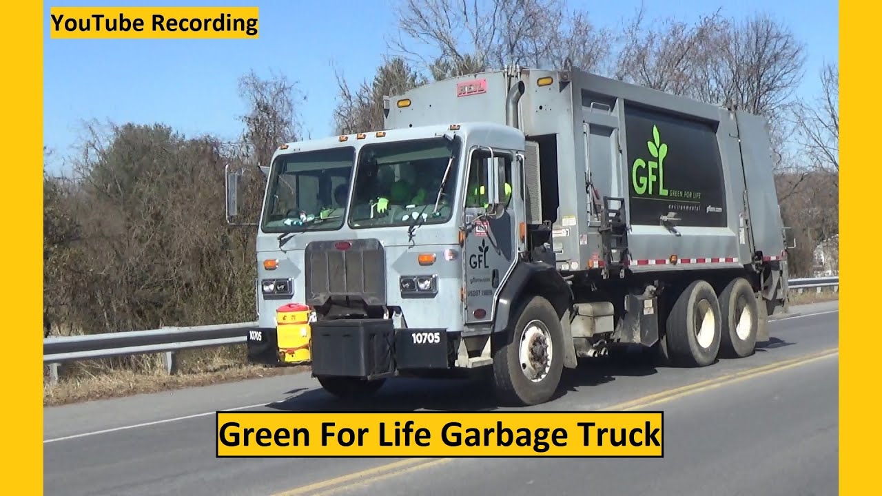 Green For Life Garbage Truck - YouTube Recording - YouTube