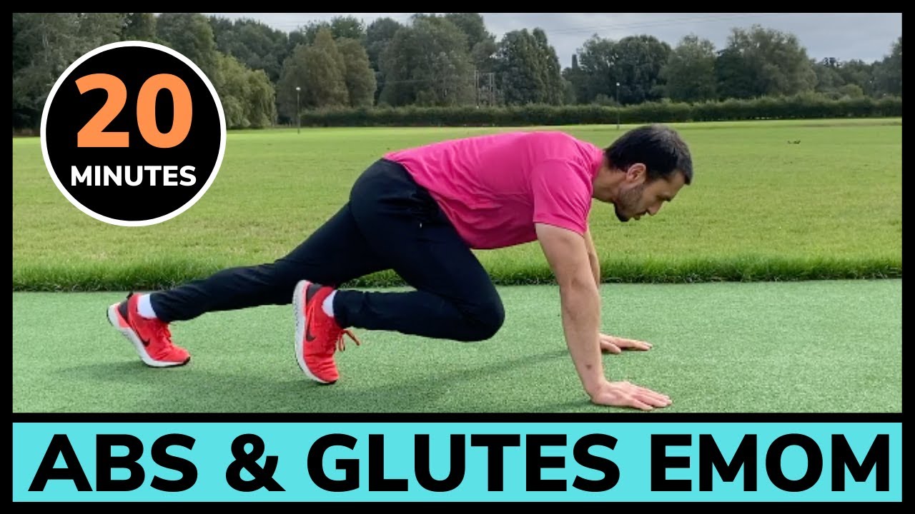 20 Minute Abs And Glutes EMOM - YouTube