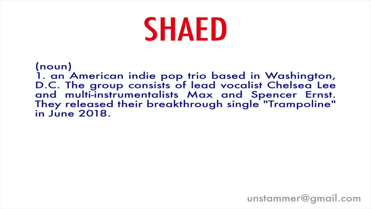 How to Pronounce Shaed - YouTube