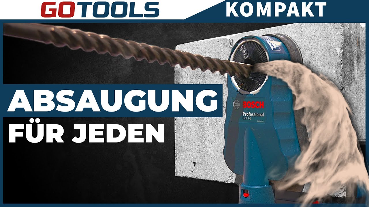 Staubfrei mit dem Bohrhammer? Bosch Staubabsaugung GDE einfach genial! Herstellerunabhängig ...