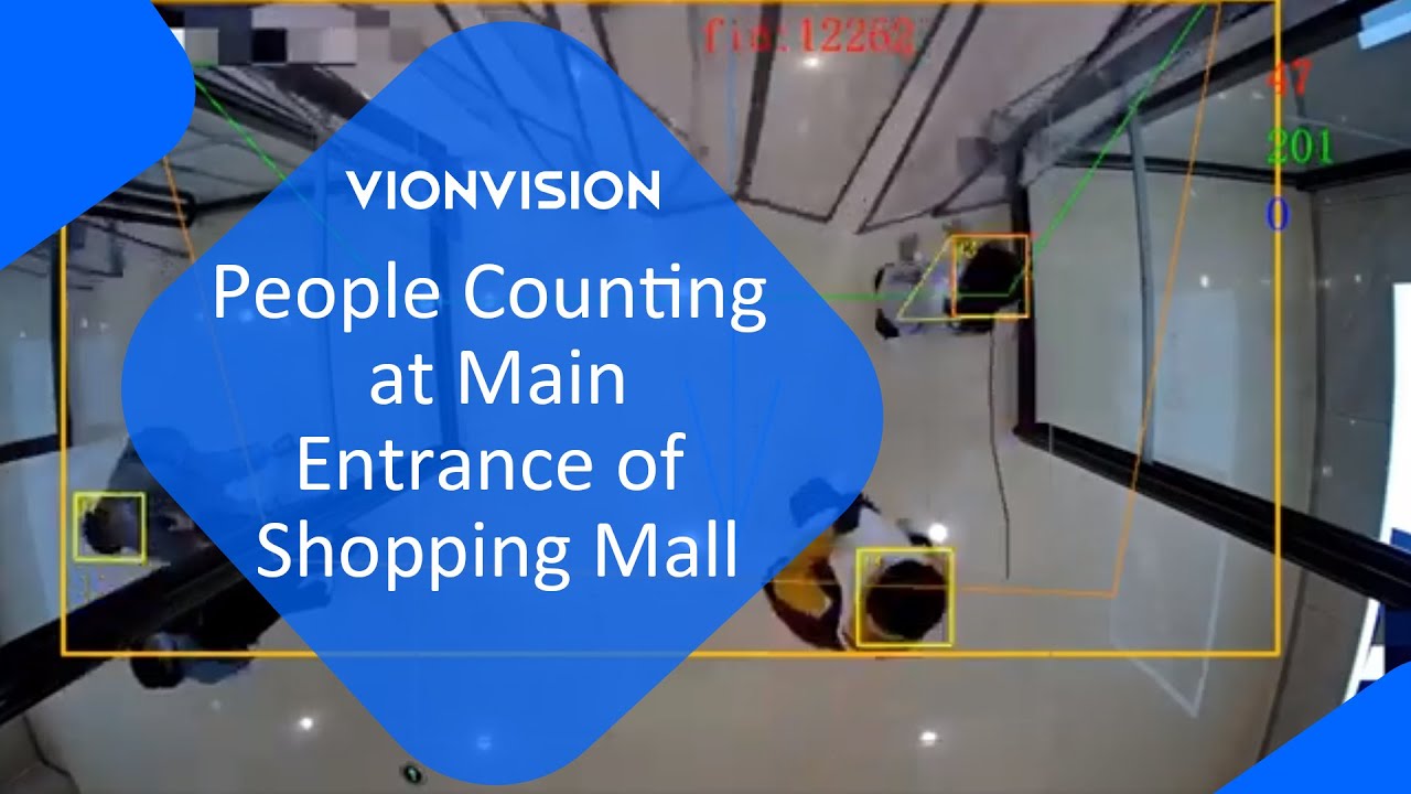 People Counting at Main Entrance of Shopping Mall - YouTube
