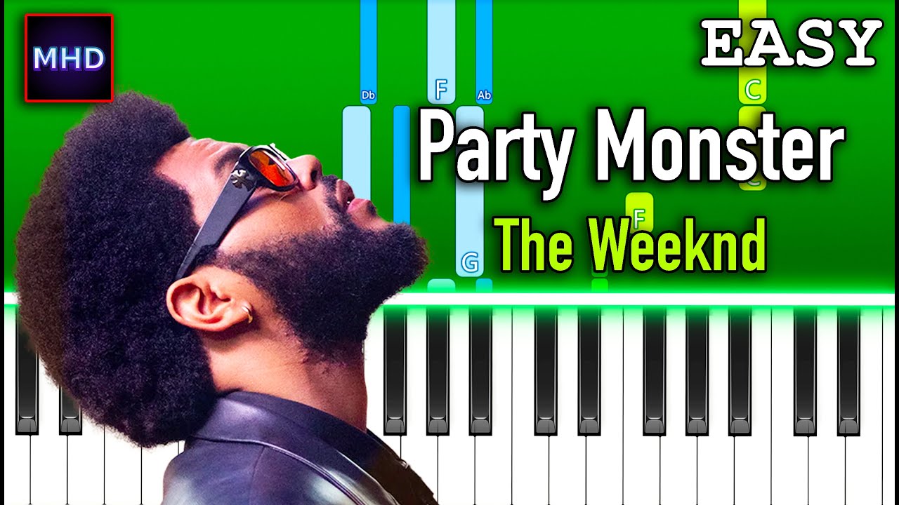 The Weeknd - Party Monster - Piano Tutorial [EASY] - YouTube