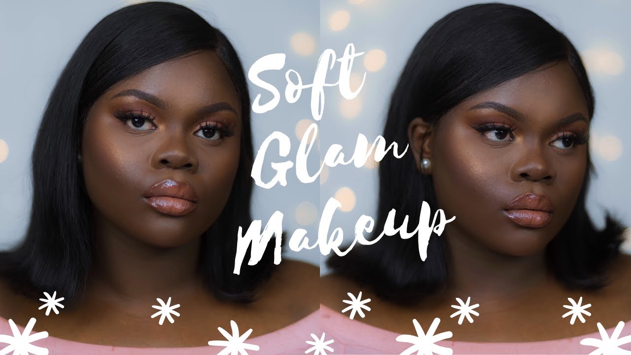 EASY SOFT GLAM MAKEUP 2020 FOR DARK SKIN - YouTube