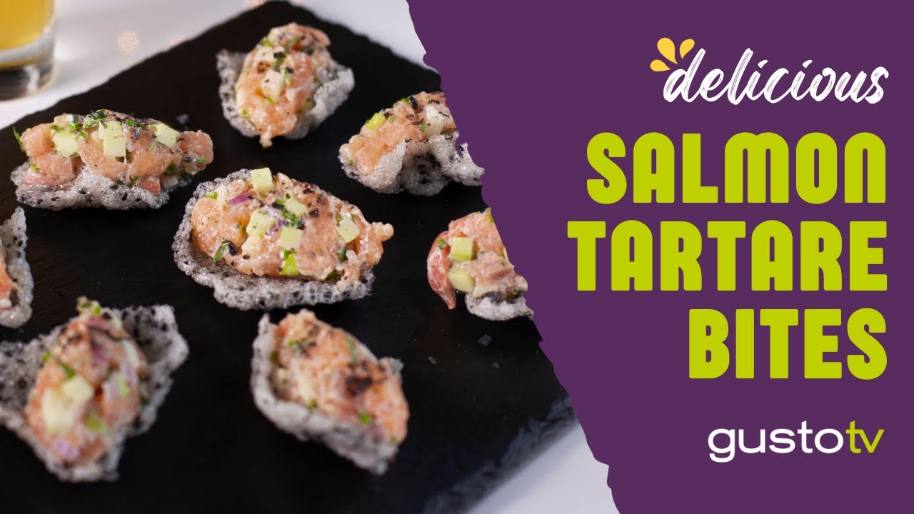 Elevate Your Appetizer Game with Salmon Tartare Bites - YouTube