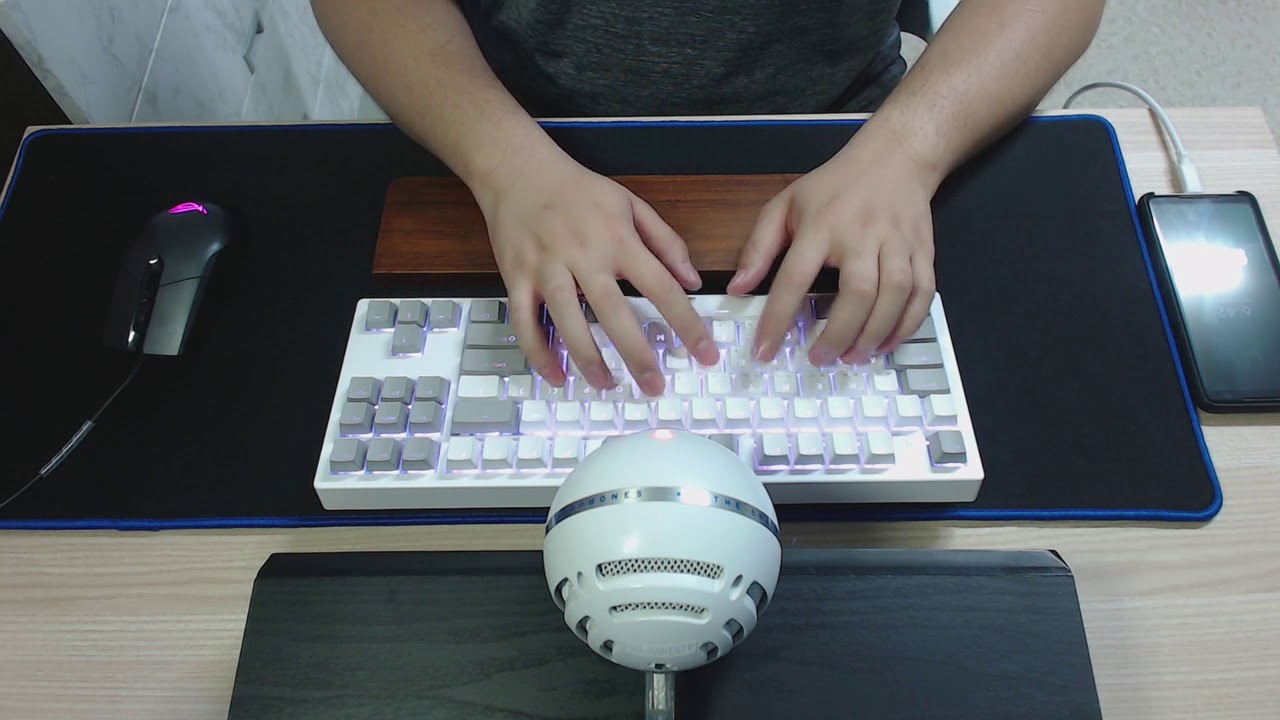 Typing: Stock - COX Endeavour Keyboard (NIZ EC, 50g Uniform) - YouTube