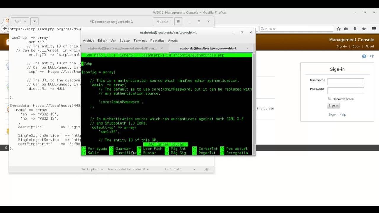 Instalación de SimpleSamlphp y configuración con WSO2 Identity Server - YouTube