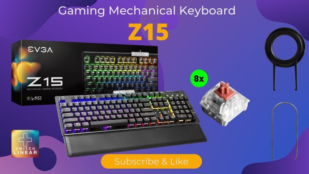 EVGA Z15 RGB Mechanical Gaming Keyboard | Unbox and Review 2022 - YouTube