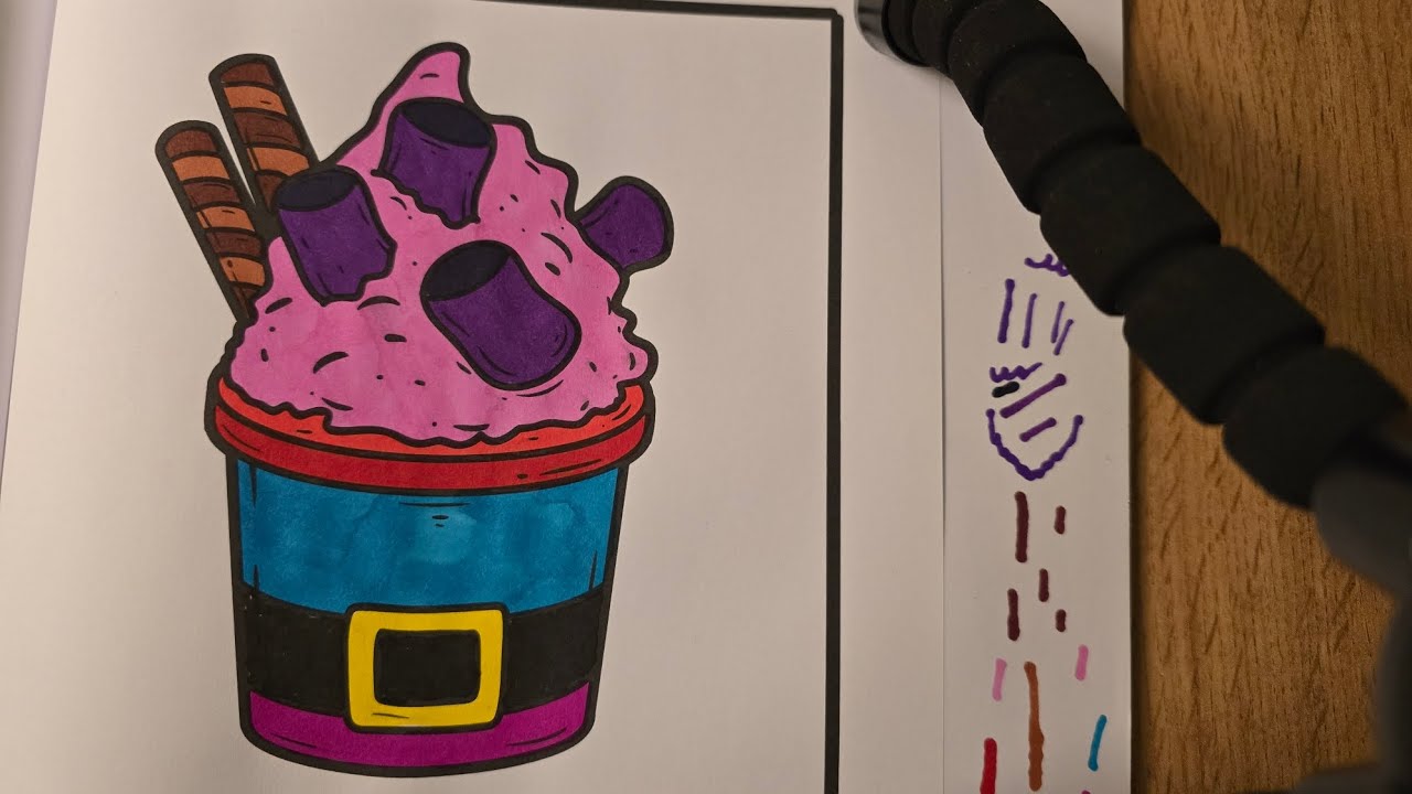 ASMR coloring 1 page in a coloring book! (Day 25 trying to get 1000 ...