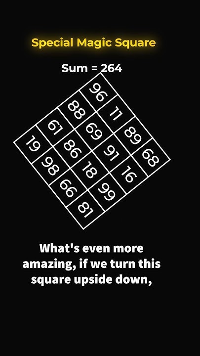 Magical Magic Square - YouTube