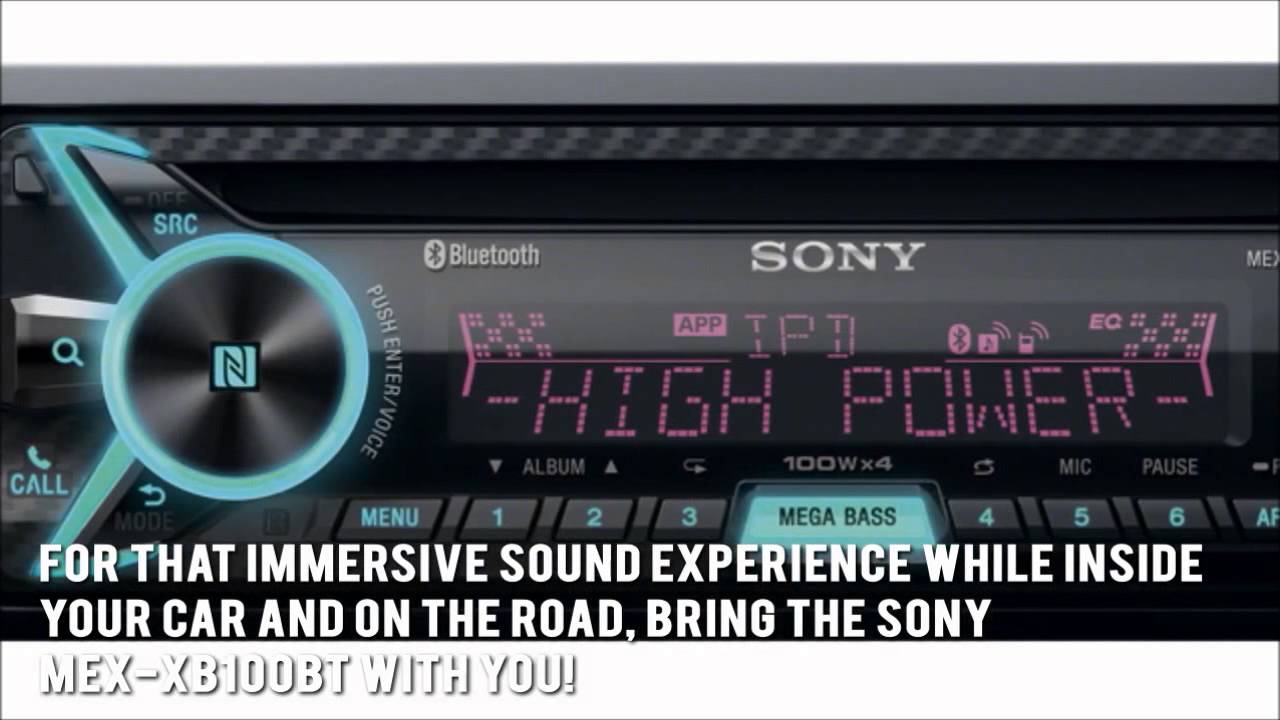 Sony MEX-XB100BT Bluetooth Car Stereo Review - YouTube