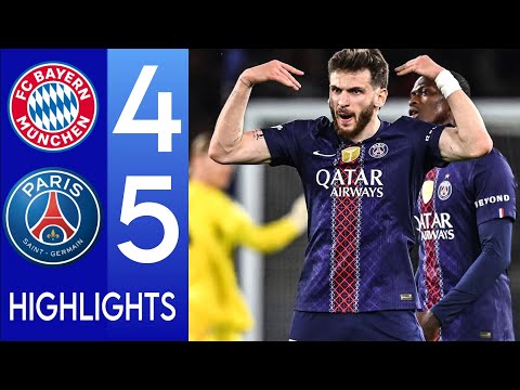 fC Bayern Munich vs PSG 4-5 highlights & All Goals champions league | Kvaratskhelia & Dembele brace