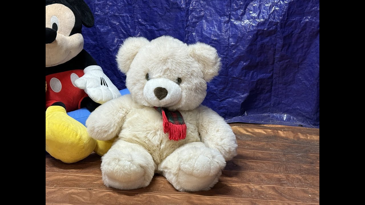 Destroying A Vintage Teddy Bear Ripping - YouTube