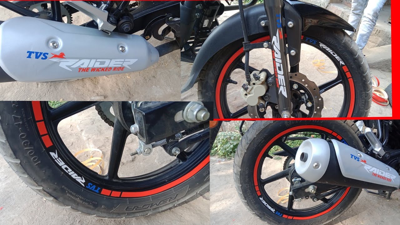 TVS Rider bike modified🏍 bike modification - YouTube