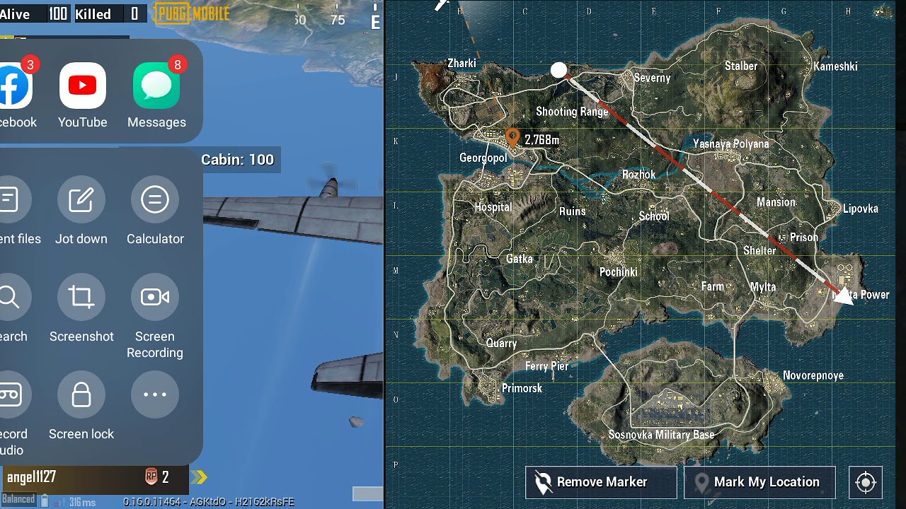 Pubg landing air plan jojapool - YouTube