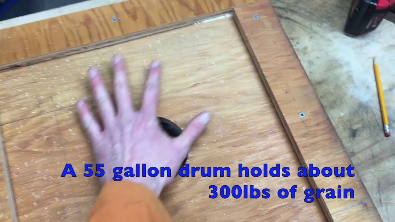 DIY Chicken Feed Grain Hopper Silo - YouTube