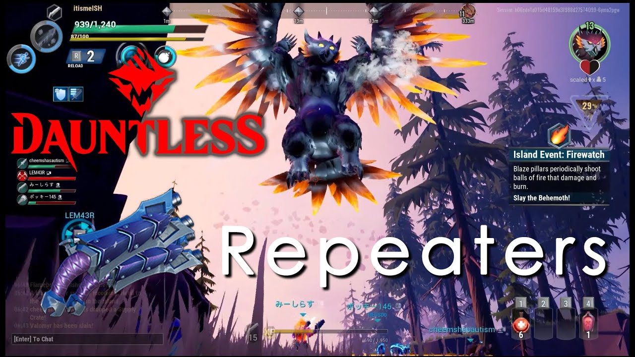 Dauntless Gameplay 2021 | Repeaters - YouTube