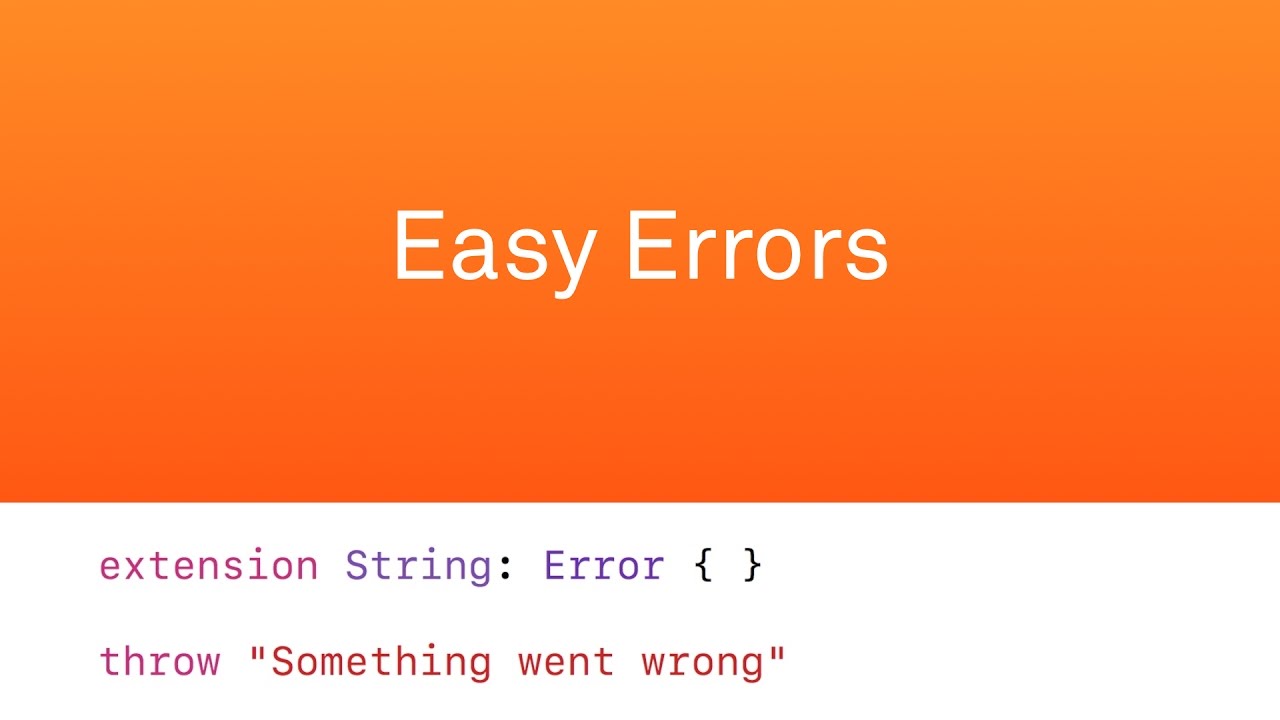 Easy Errors - YouTube