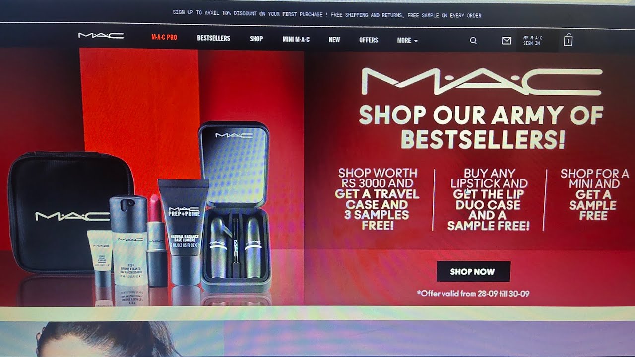 MAC cosmetics free travel bag, free lipstick case and sample Offer ...