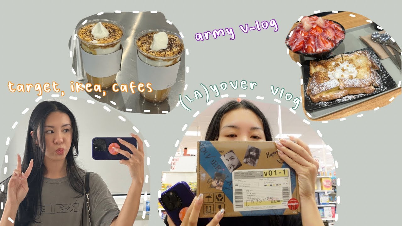 아미로그 MY ARMY-LOG [LA]yover V-log: buying layover album, going to LA for ...