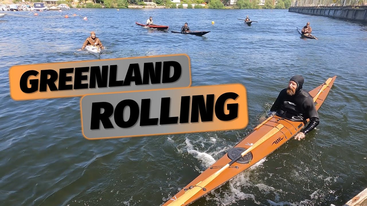 Kayak Greenland rolling demo by Qajaq Sverige, June 6th 2023 at ...