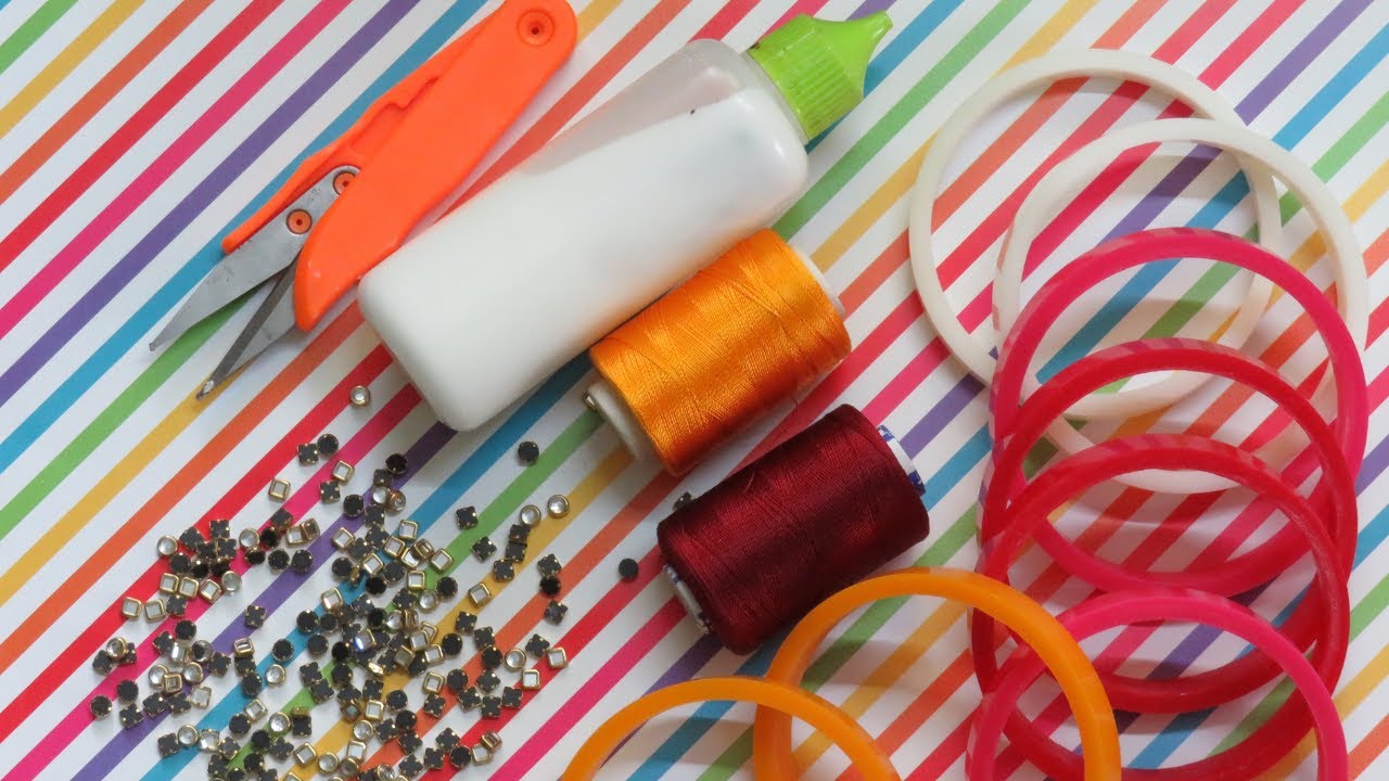 Thread bangle making | Easy making | Silk thread Jewellery | Handmade ...