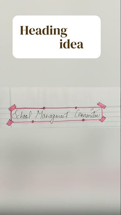 @s.m3433 Heading design idea for project file!! Heading design idea for ...