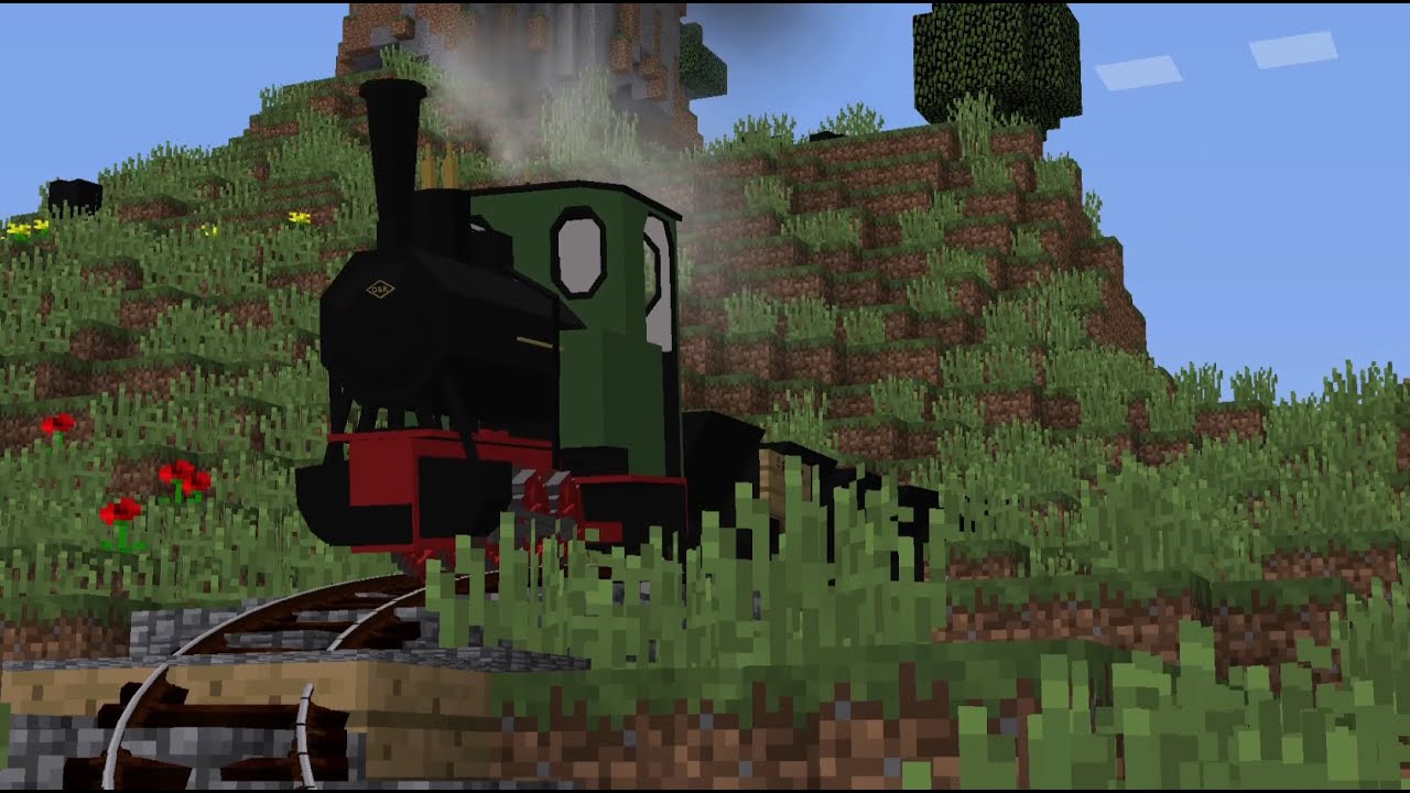 Train in popular block game - YouTube