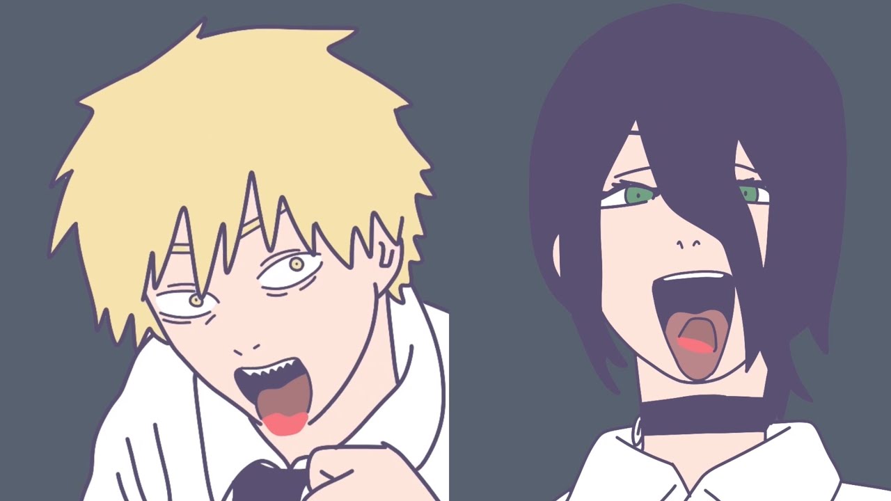 reze kiss denji | chainsaw man fan animation - YouTube