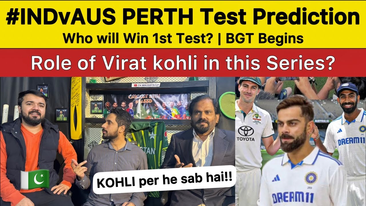 Role of Virat Kohli in BGT? | IND vs AUS 1st Test Prediction | Pakistan ...