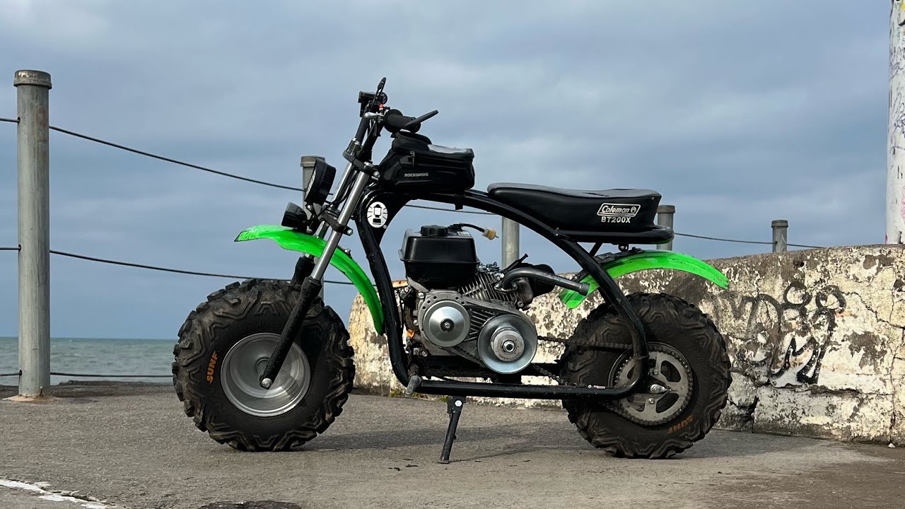 Mini bike trail ride bt200x ct200u - YouTube