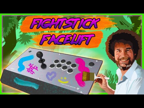 Fightstick Facelift - How to install art in your arcade stick - YouTube