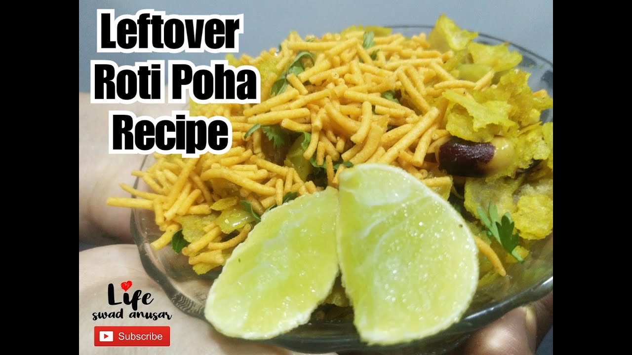Leftover Roti Poha I Easy Breakfast Recipe- Chapati Poha - YouTube