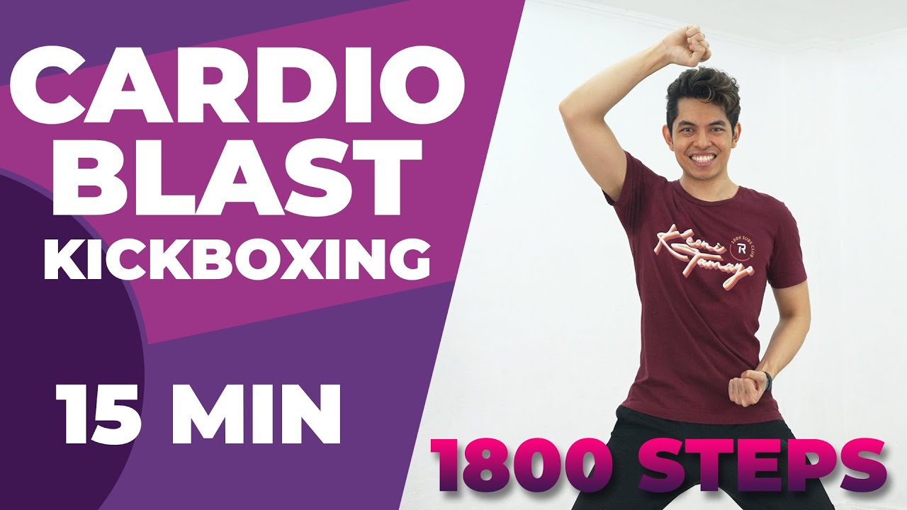 15 MIN COMBAT BLAST KICKBOXING • Keoni Tamayo • Walking Workout #122 ...