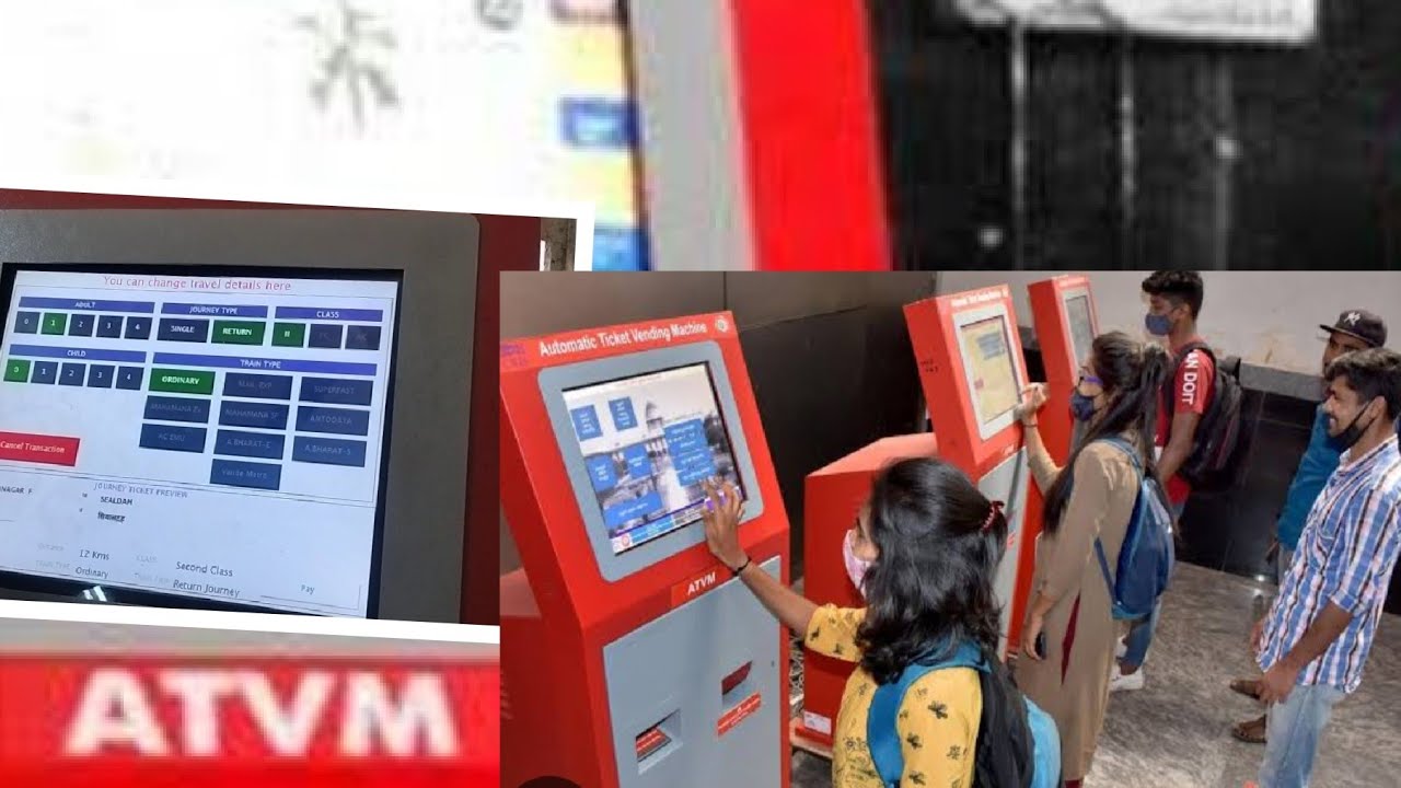 How to book a ticket in ATVM l local train ticket, Indian railway l ...
