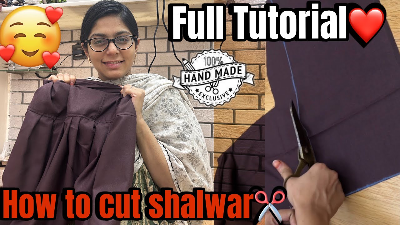 How To Cut Shalwar ️ Easy Shalwar Cutting || HUDA DIY & VLOGS - YouTube