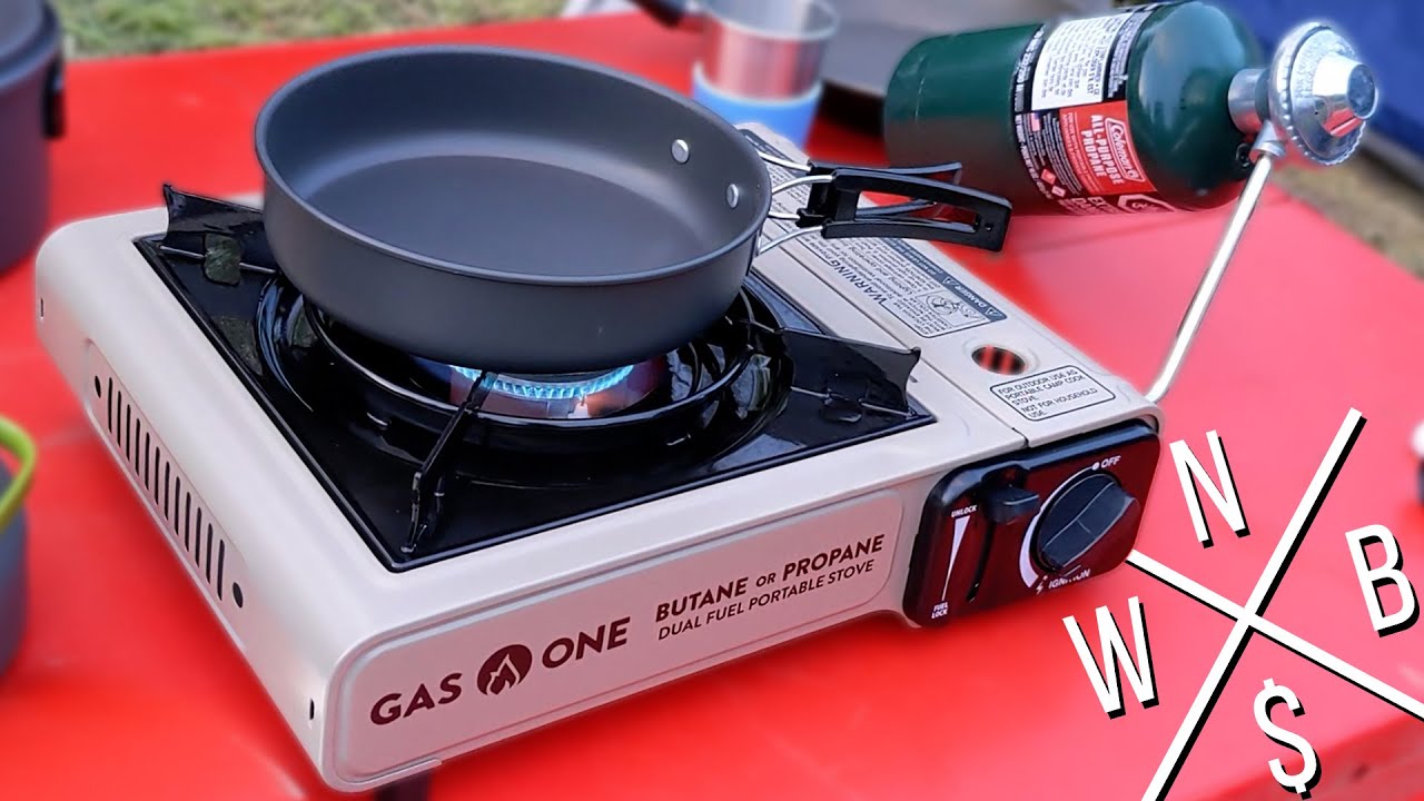 GAS ONE Duel Fuel Portable Camping Stove - Unboxing & Review - YouTube
