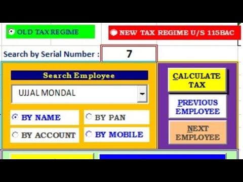 Income Tax Calculation Software - YouTube