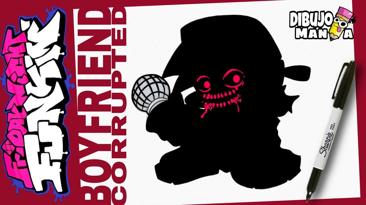 HOW TO DRAW A CORRUPTED BOYFRIEND FROM FRIDAY NIGHT FUNKIN | how to ...
