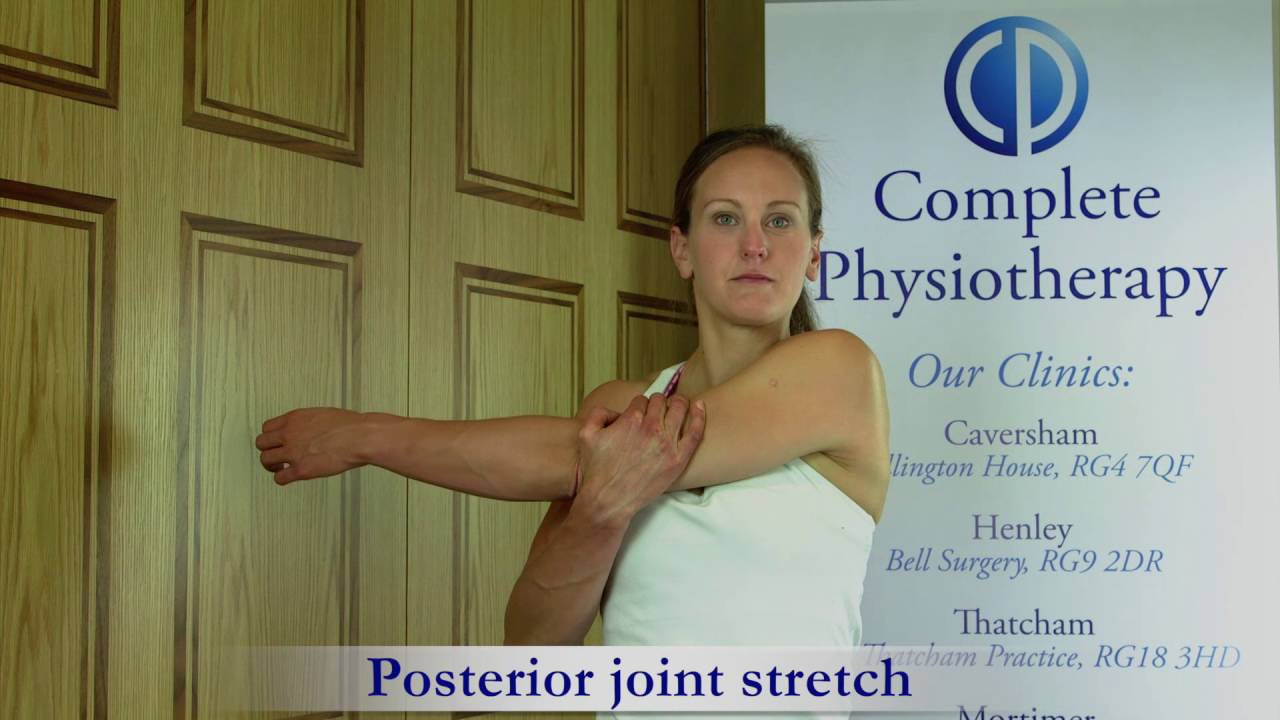 Posterior joint stretch - YouTube